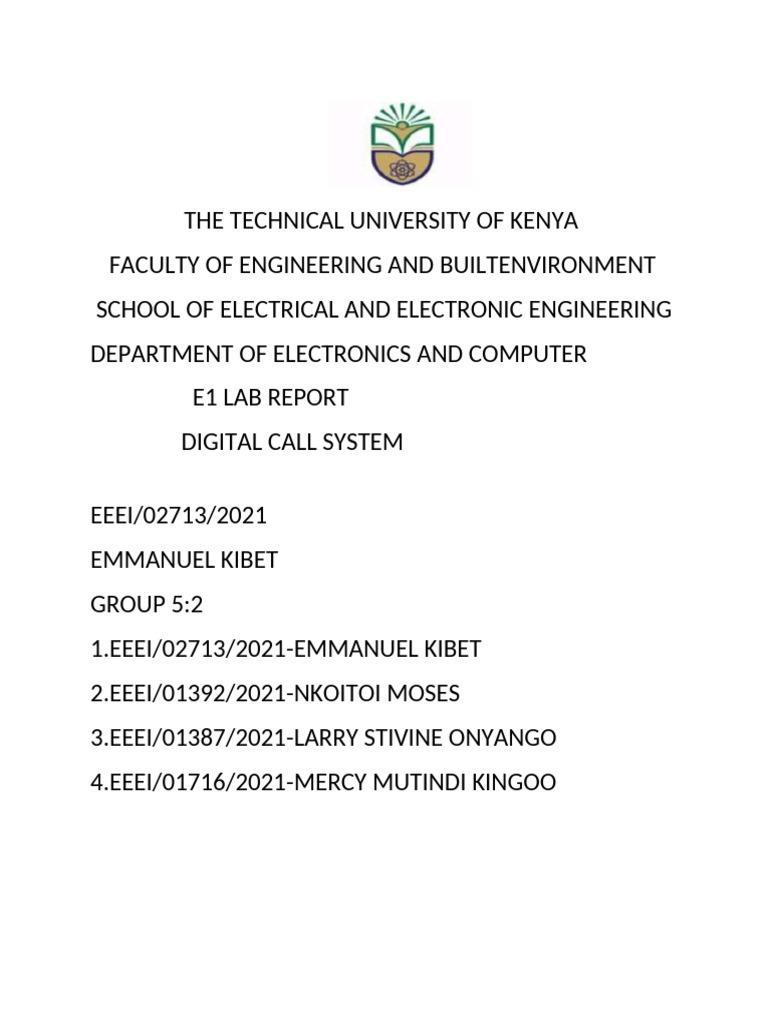 Digital Call System | PDF