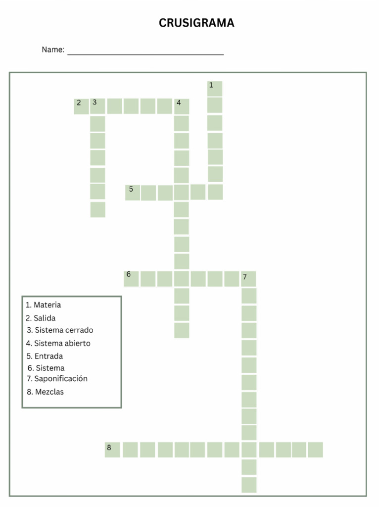 Green Figurative Language Crossword Puzzle Worksheet | PDF