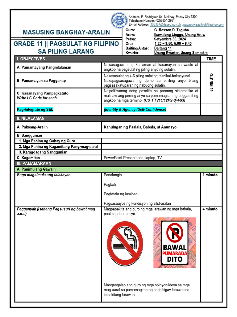 DLP-W1-Q2-Piling Larang | PDF