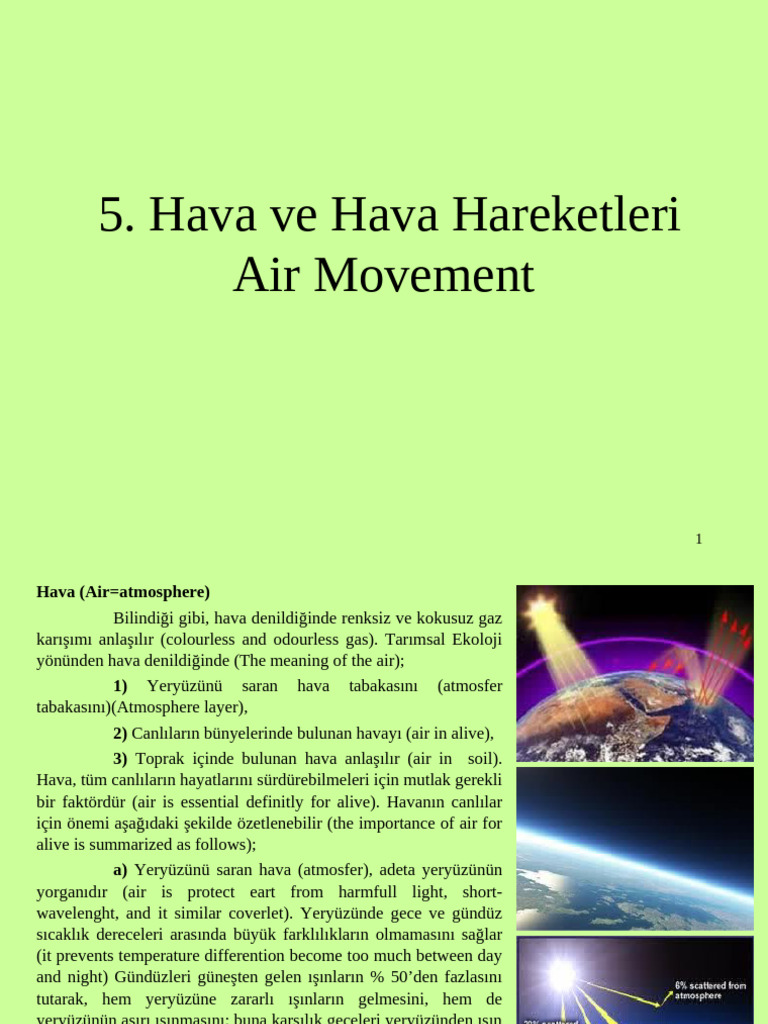 Hava ve hava hareketleri | PDF