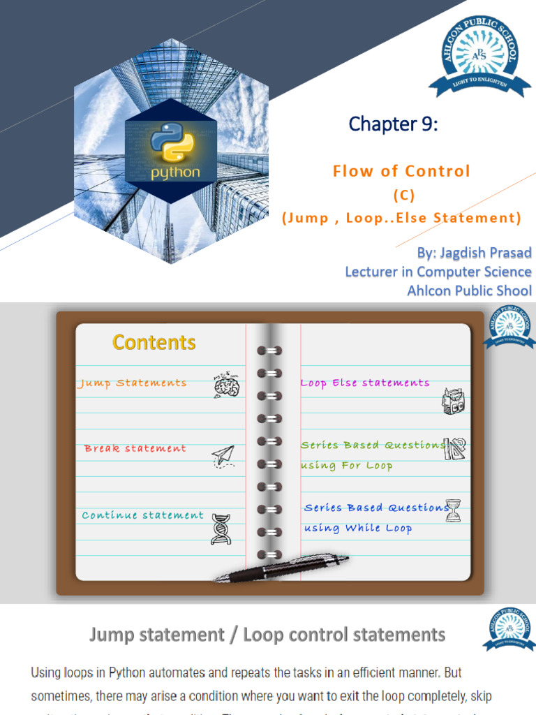 Flow of Control: (C) (Jump, Loop..Elsestatement) | PDF