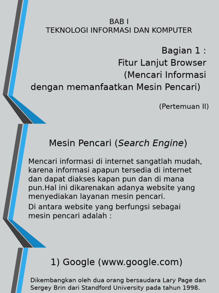 Fitur Lanjut Browser | PDF
