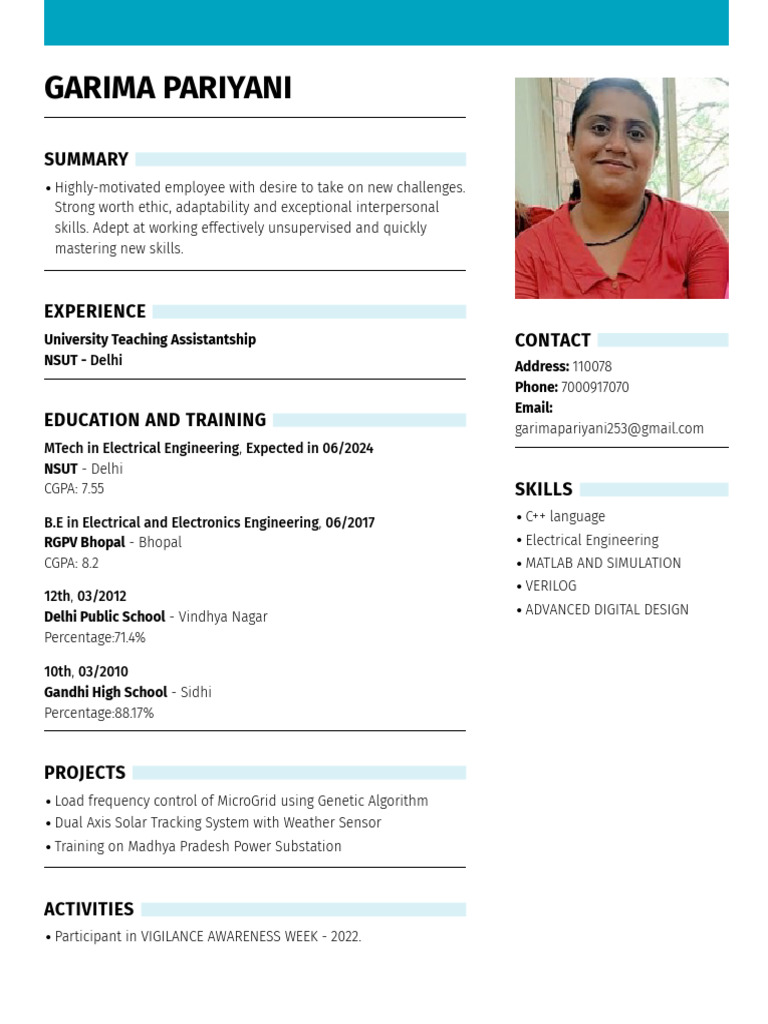 CopyOfGarima Pariyani Resume05252024 | PDF