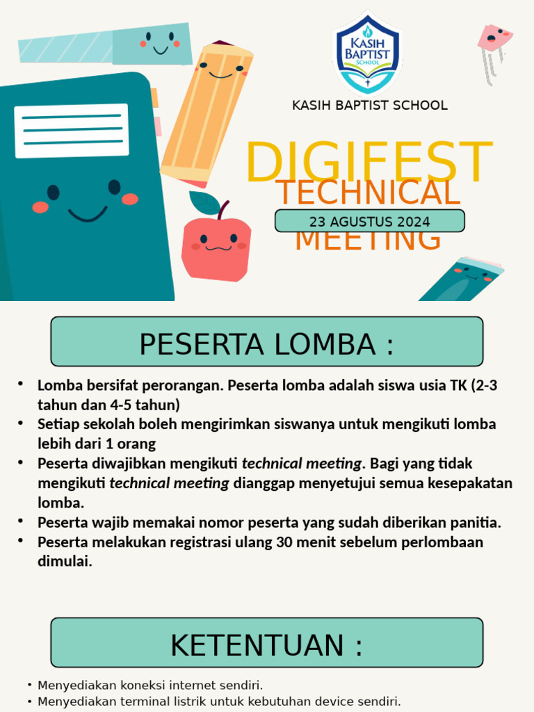 Technical Meeting Lomba Coding Games TK | PDF
