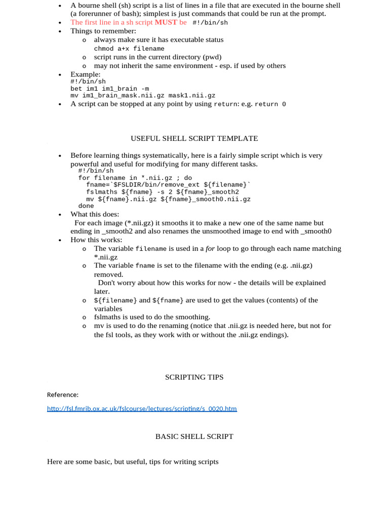 BASIC SHELL SCRIPT | PDF BASIC SHELL SCRIPT | PDF