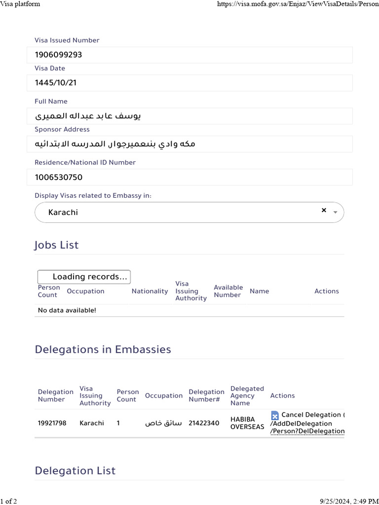 Visa Platform (8) | PDF