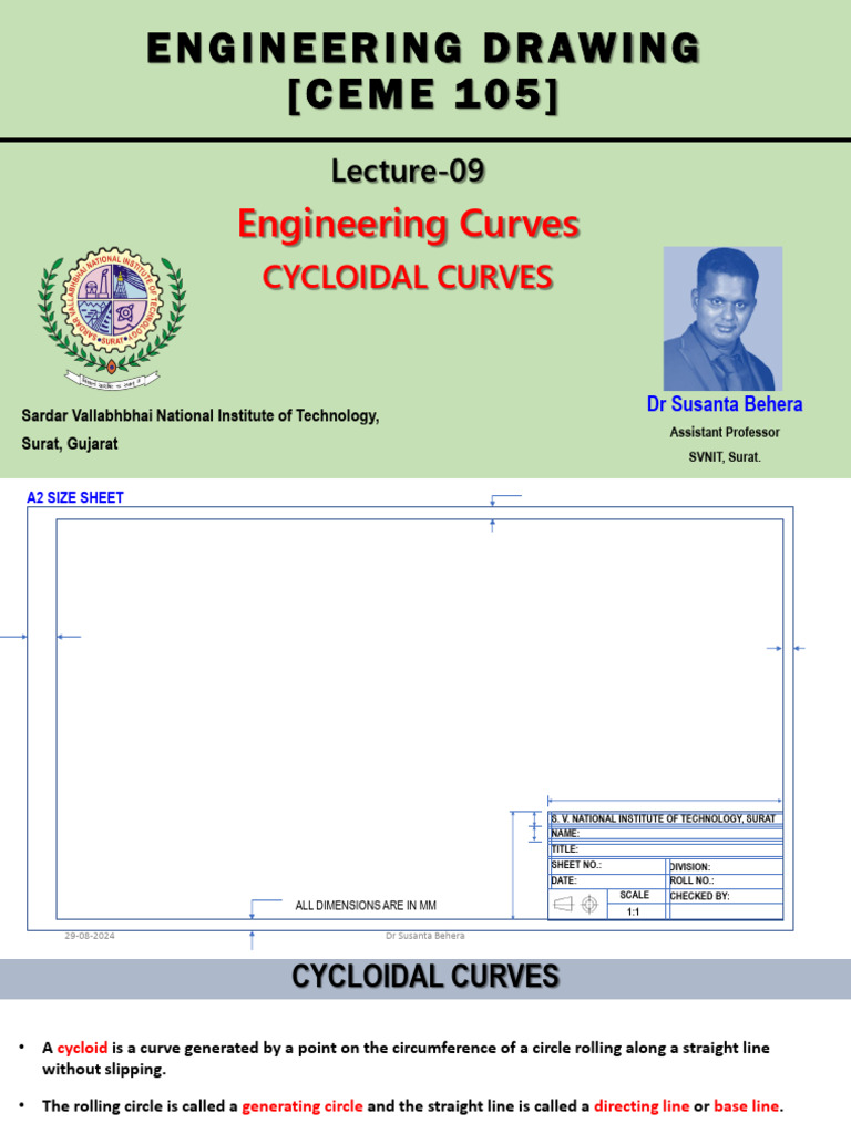L-09 Cycloids | PDF | Circle | Elementary Geometry