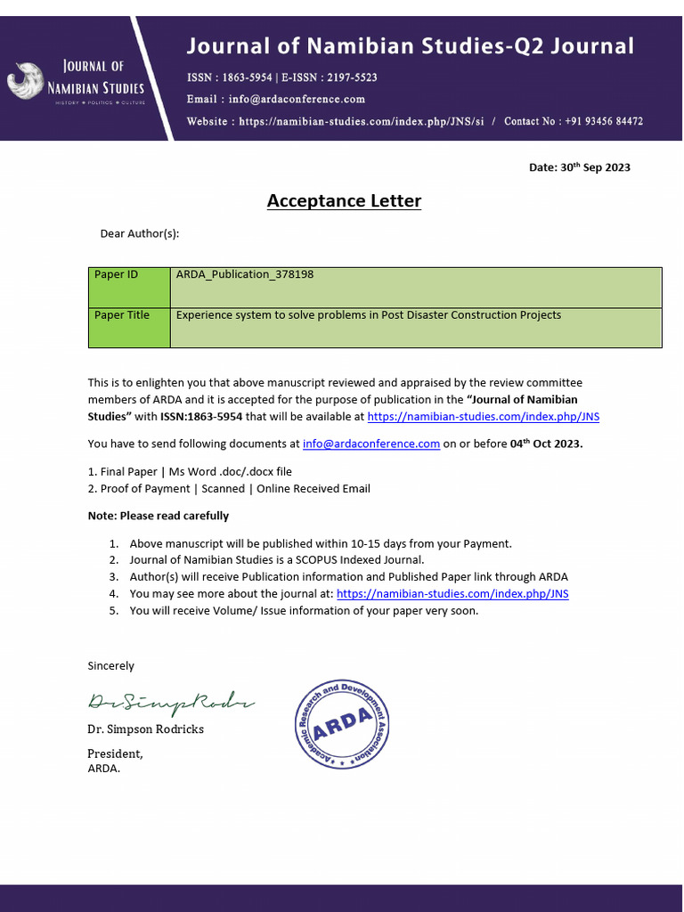 ARDA Publication 378198 | PDF