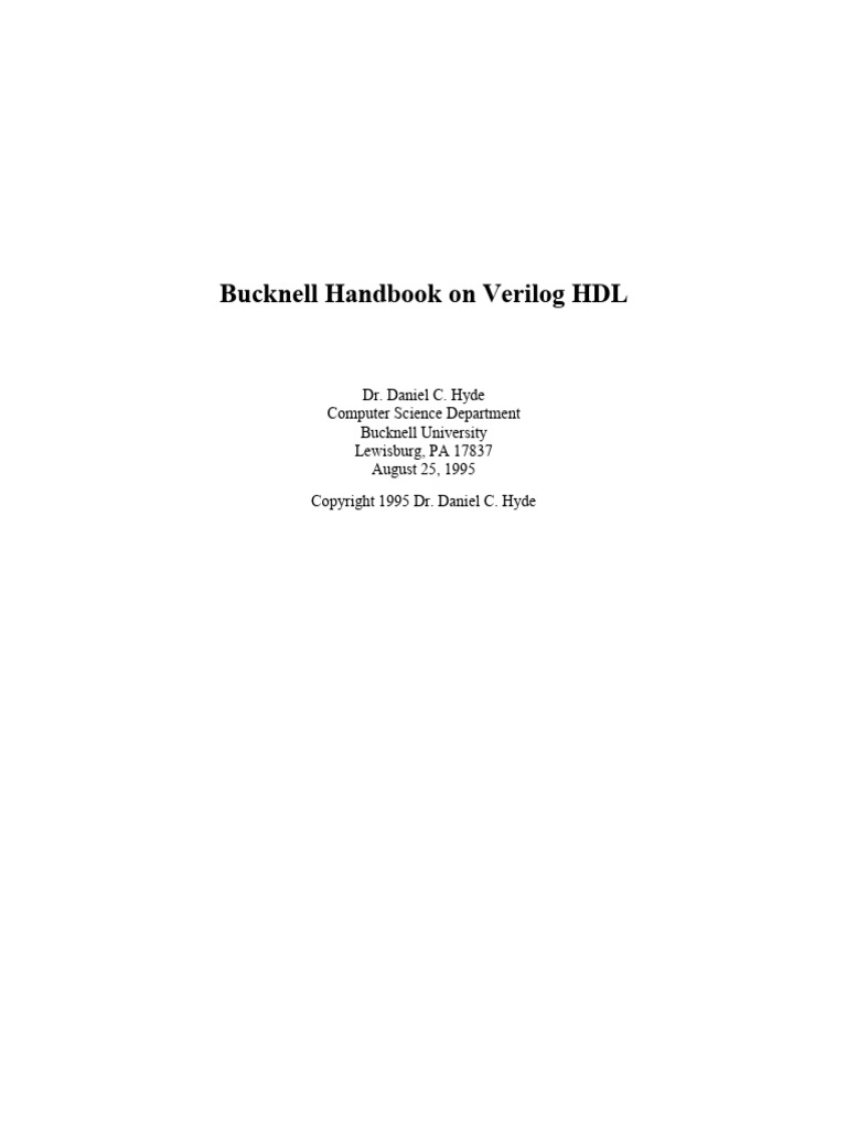 HandBook HDL | PDF