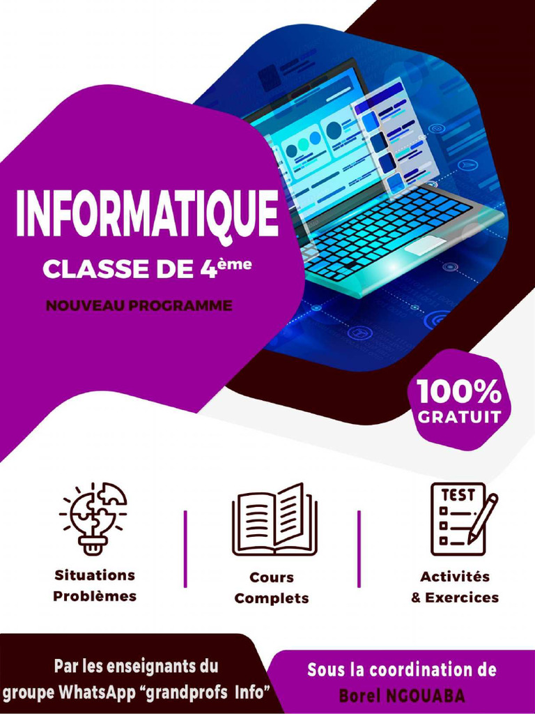 Livre APC Informatique 4ème | PDF