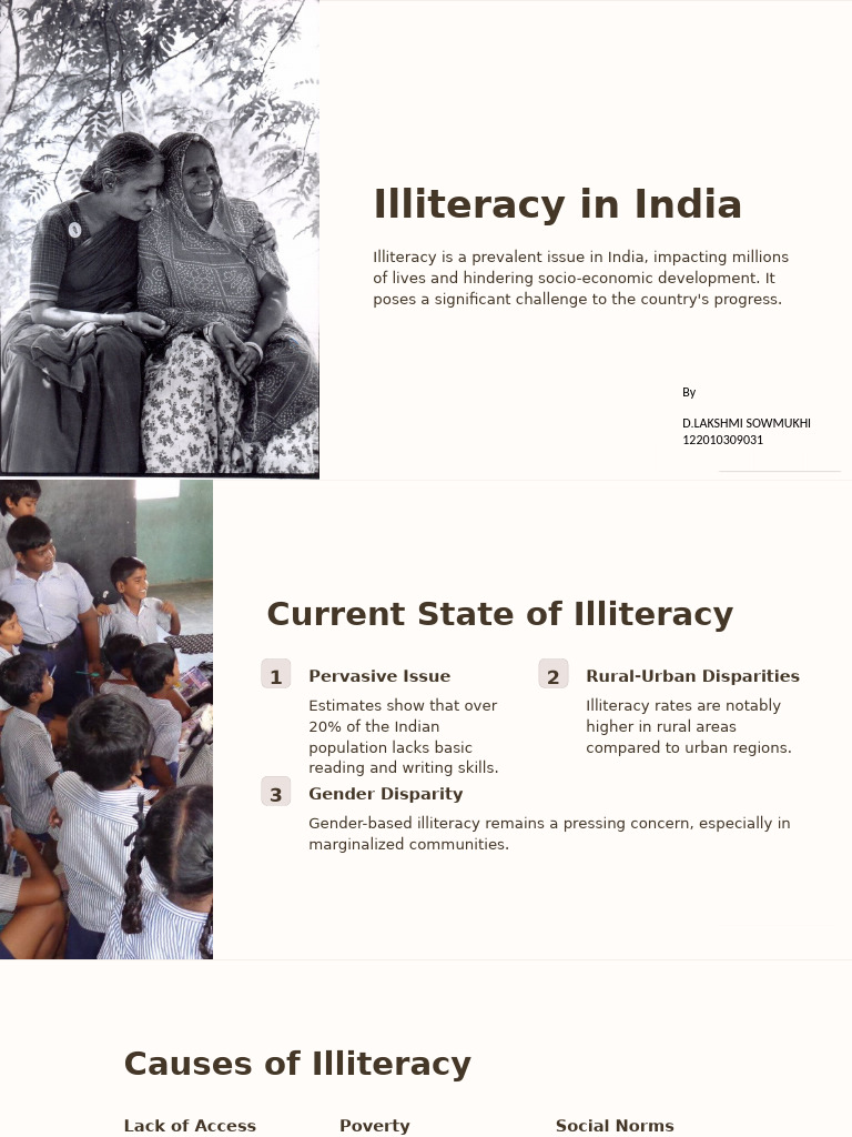 Illiteracy in India | PDF