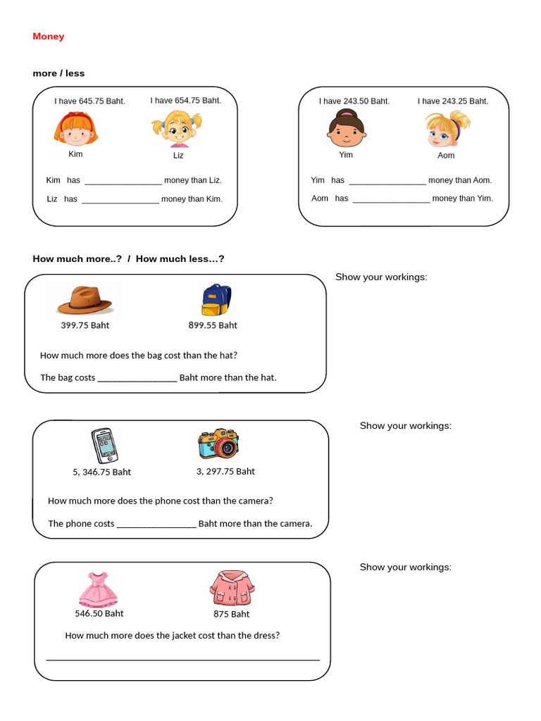 Money Problems | PDF