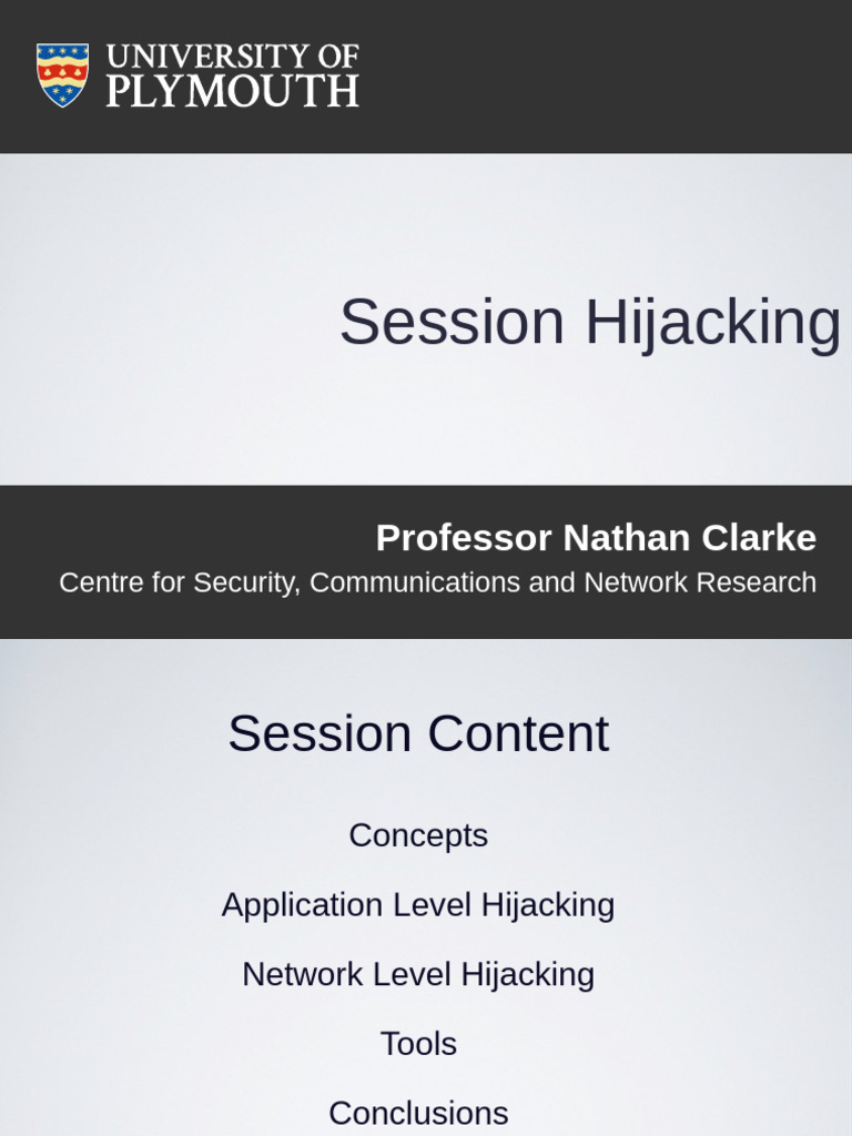 Session Hijacking | PDF