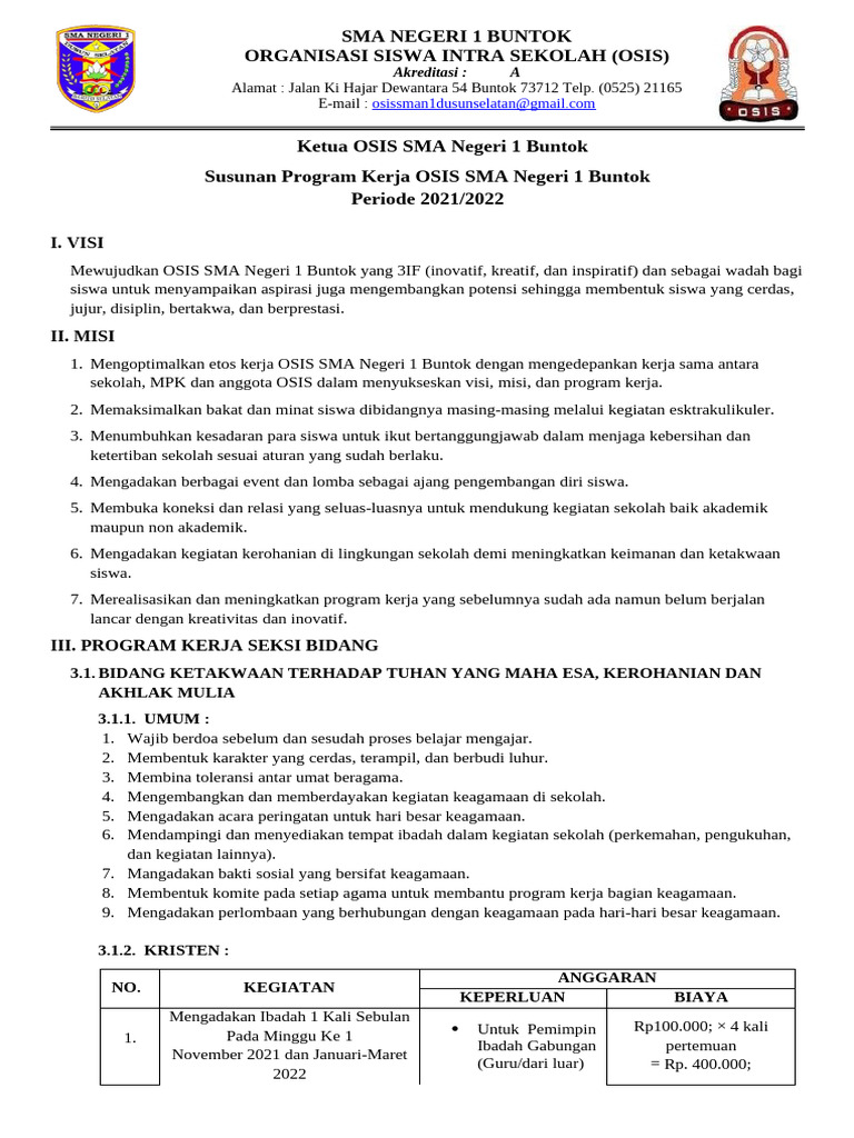 OSIS PROKER-dikonversi | PDF