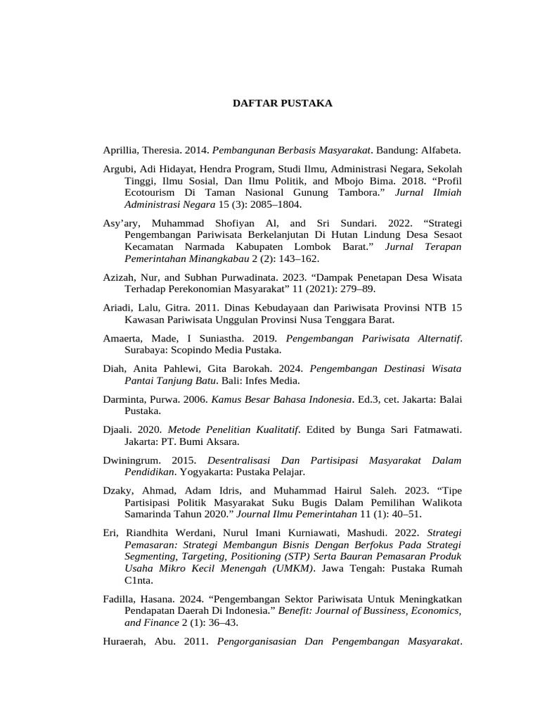 Daftar Pustaka | PDF