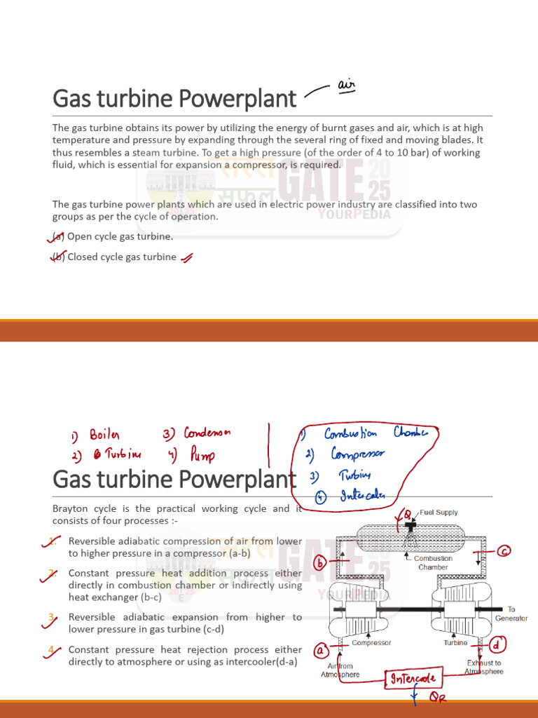 Powerplant-02 (Gas Turbine Powerplant) - 1 | PDF