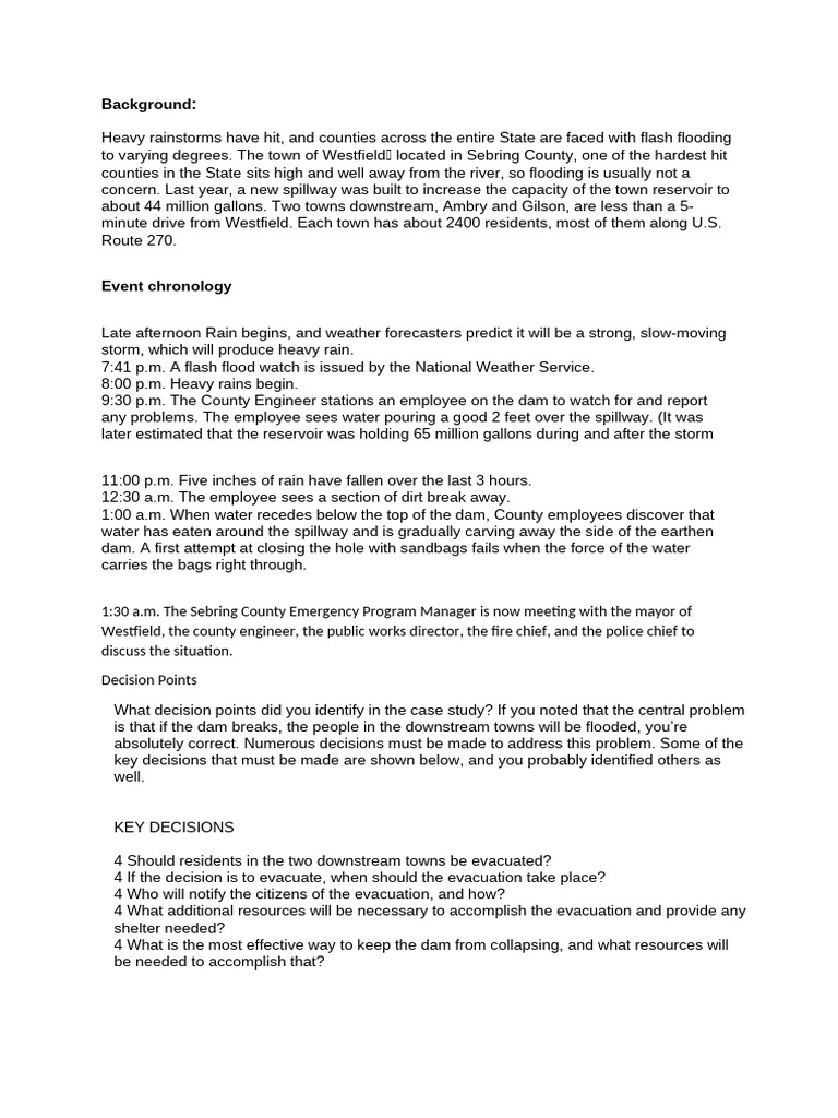 NOTES & CASE STUDY - DIsaster Management Book | PDF | Flood | Career ...