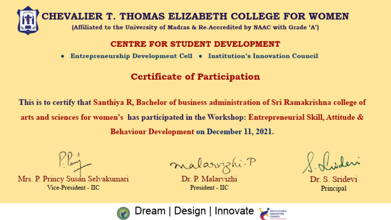 Entrepreneurial Skill, Attitude & Behaviour Development | PDF