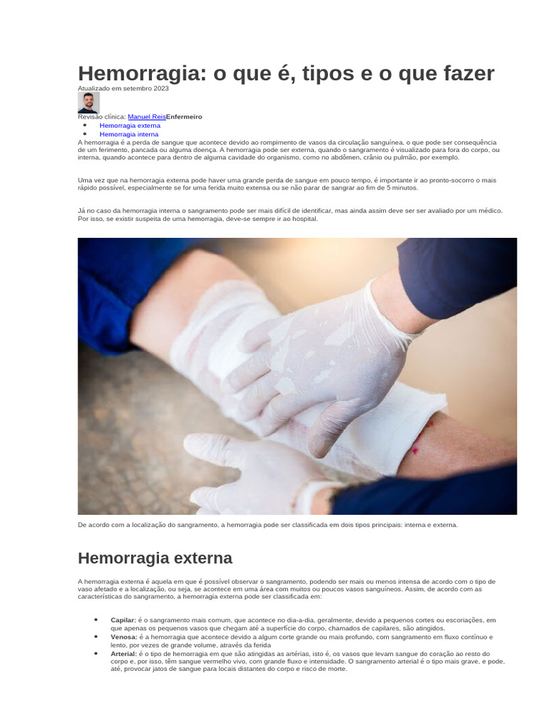 Hemorragia | PDF