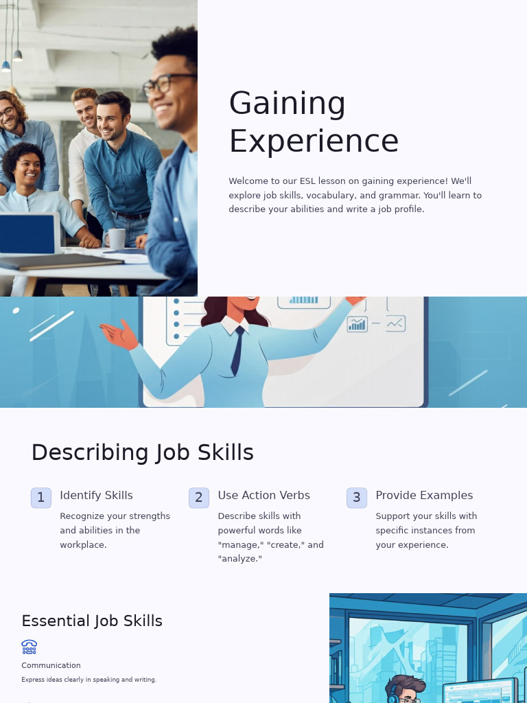 Lesson 10 Gaining Experience | PDF