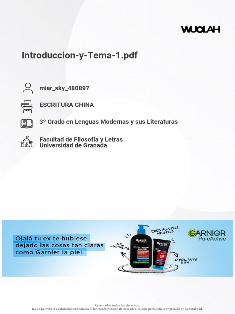 Wuolah Free Introduccion y Tema 1 | PDF