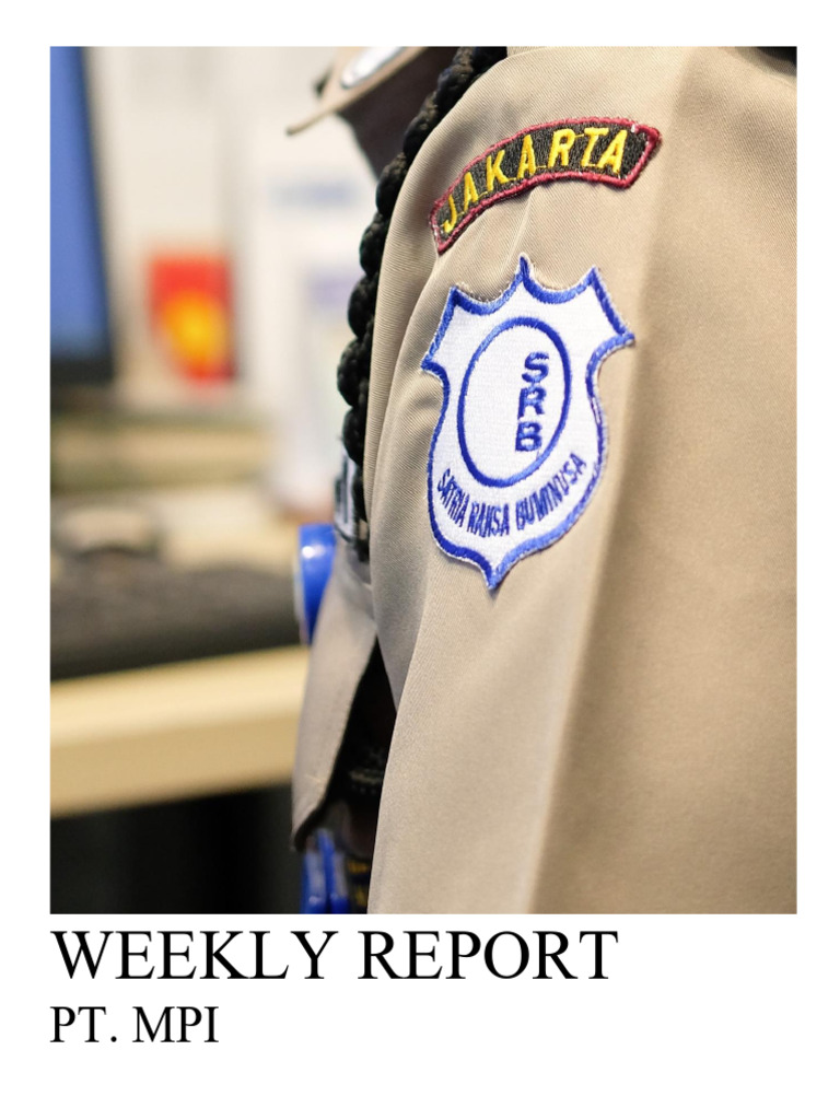 Weekly Report Mpi Week III Sept 2024 | PDF