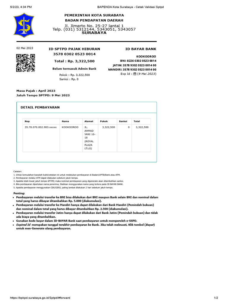 BILLING ID Koo Koo Roo Royal APR 23 | PDF