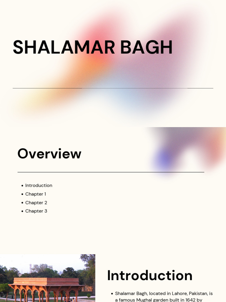 Shalamar Bagh | PDF