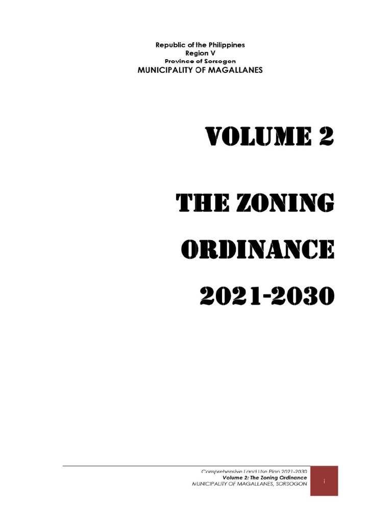 Volume 2 Zoning Ordinance | PDF