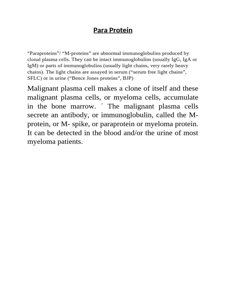 Para Protein | PDF
