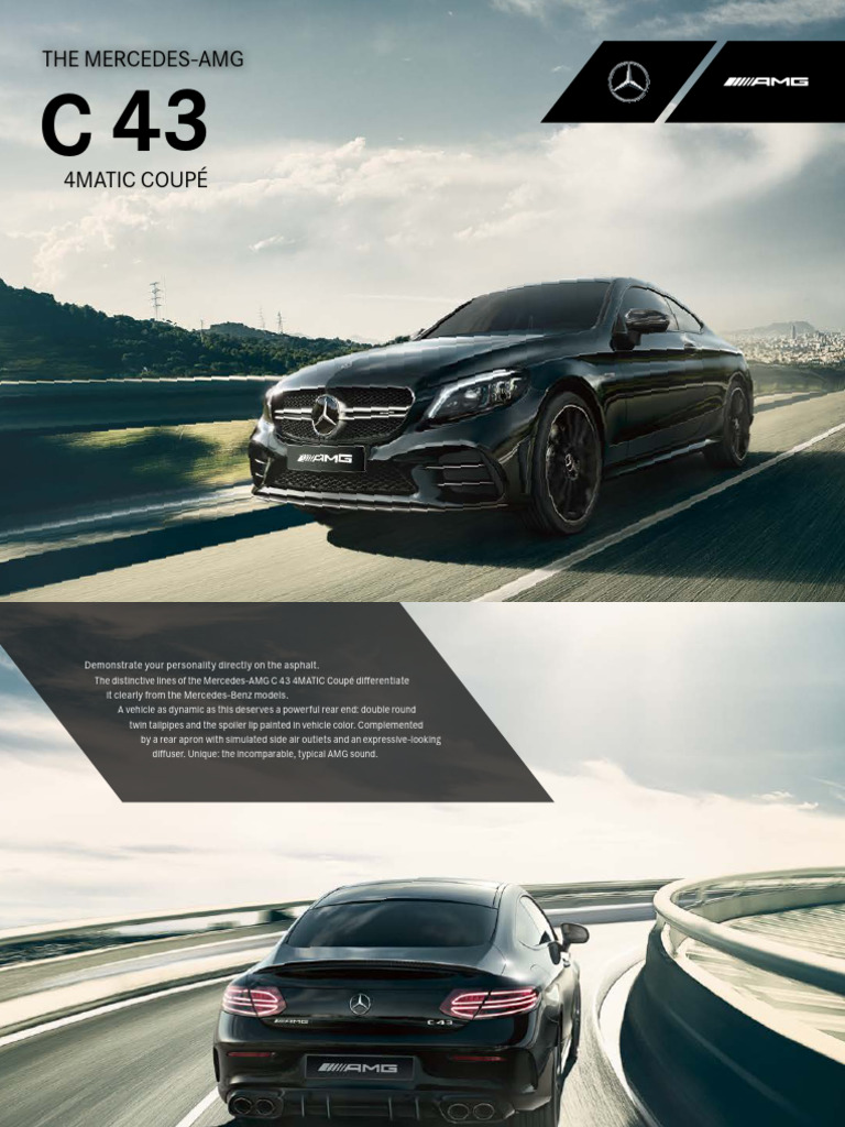 Mercedes Benz Amg c43 4matic Brochure | PDF