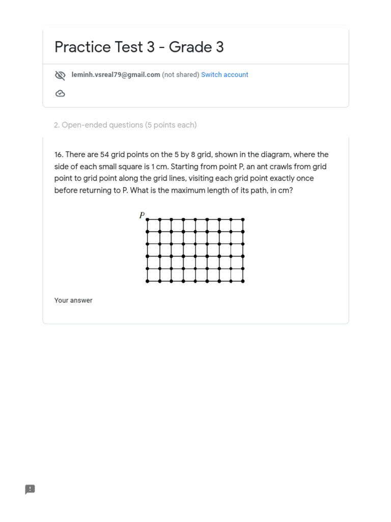 Practice Test 3 - Grade 3 | PDF