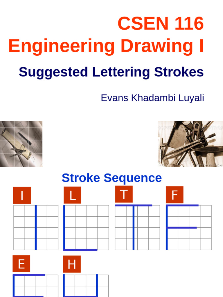 Lettering Stroke Sequences Guide | PDF