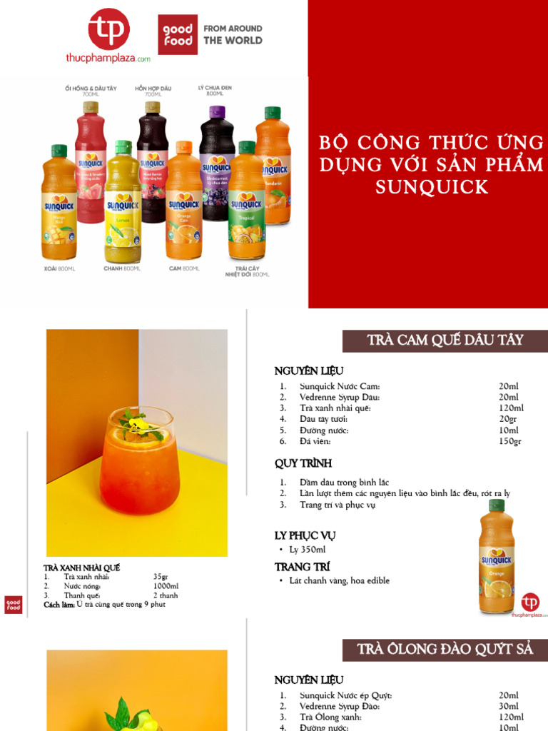 Goodfood Sunquick Recipes | PDF