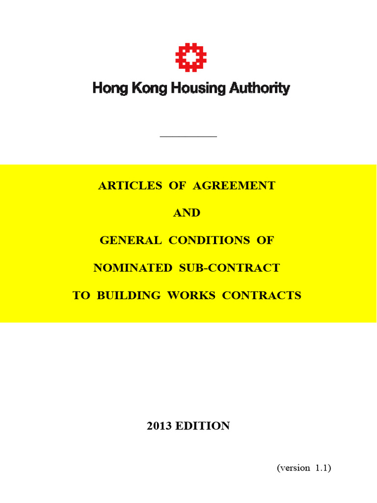 Govt GCC Building Contract - NSC - 2013 | PDF