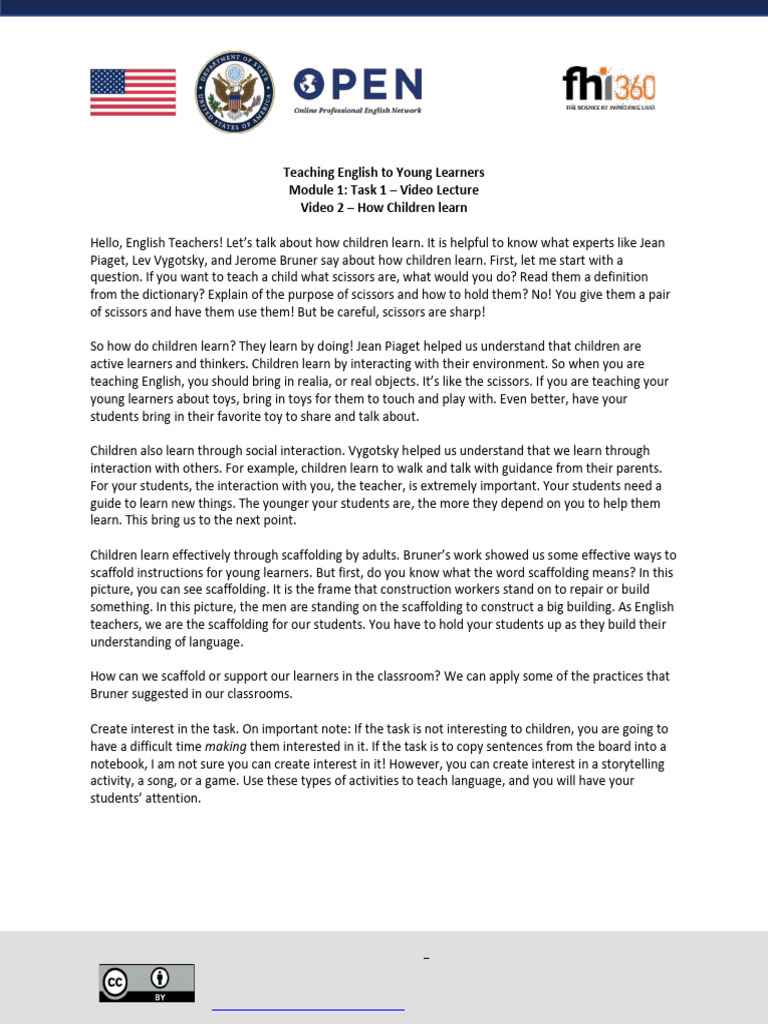 MOOC Module 1 - Video 2 Script | PDF