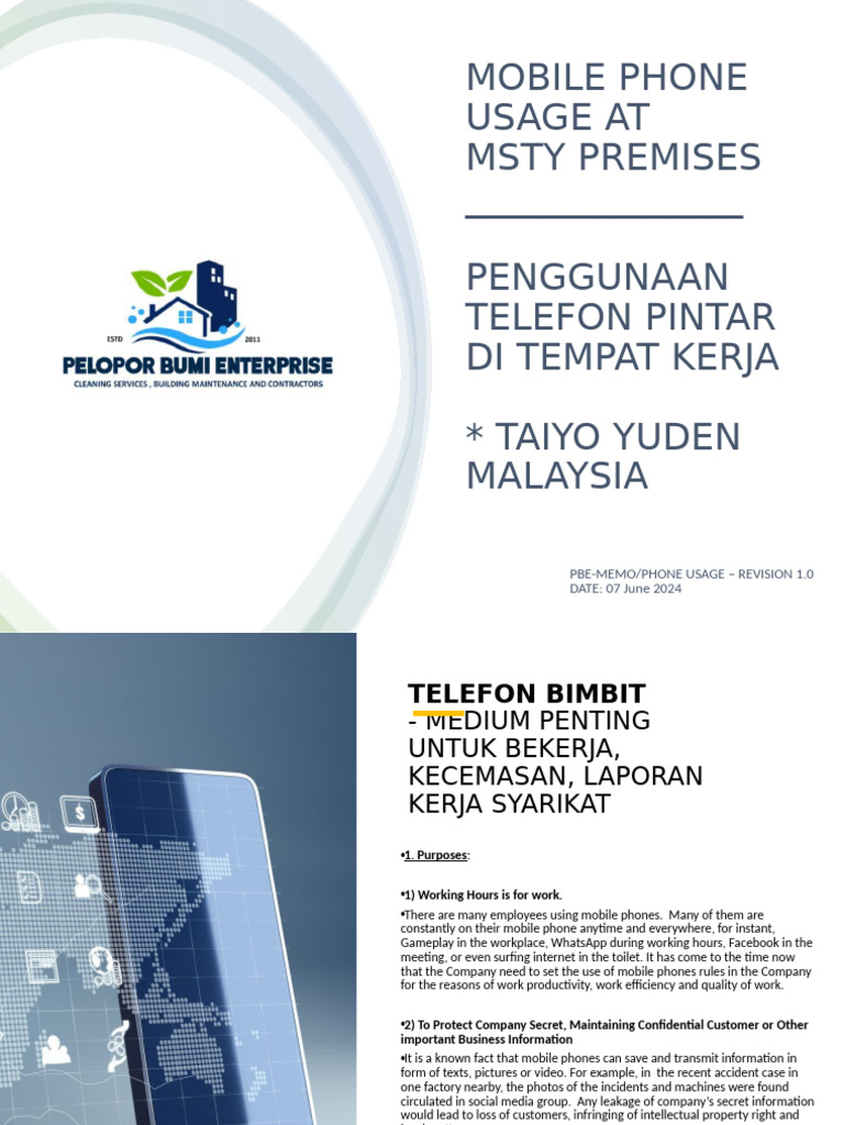 Sample of Handphone Rules | PDF