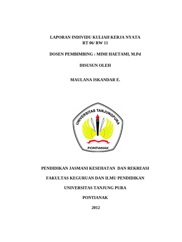 Cover KKN Inddividu | PDF