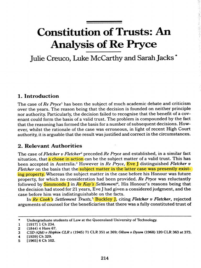 Re Pryce | PDF