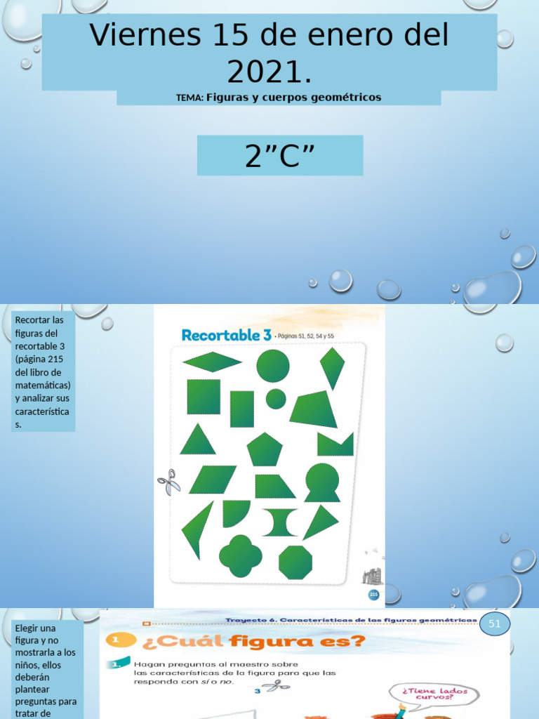 DIAPOSITIVA MATEMATICAS FIGURAS Y CUERPOS GEOMETRICOS.15-ENE-2021 | PDF