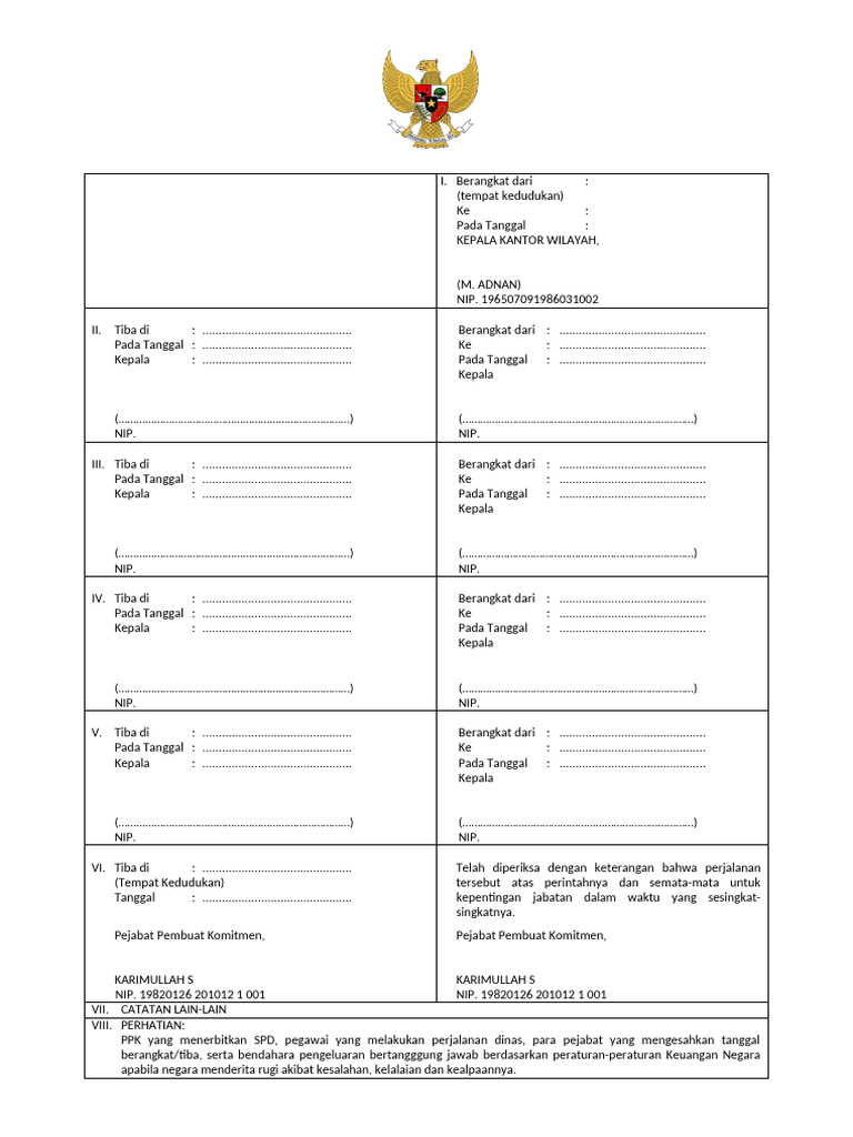 Blangko SPPD 2024 | PDF