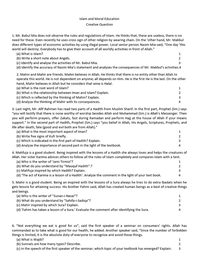 CQ | PDF | God In Islam | Religion & Spirituality