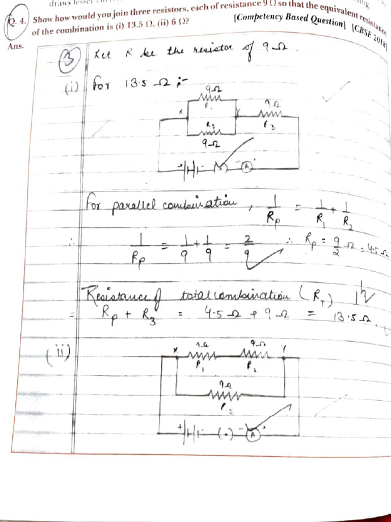 electricity- numericals | PDF