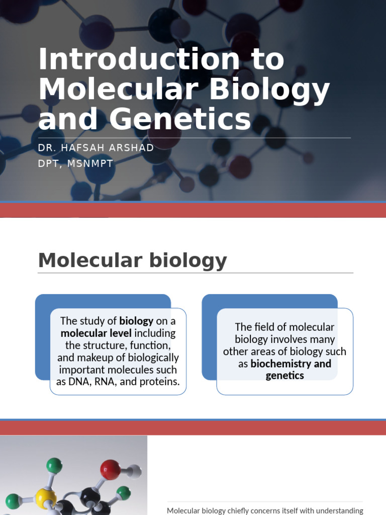 Introduction To Molecular Biology and Genetics | PDF