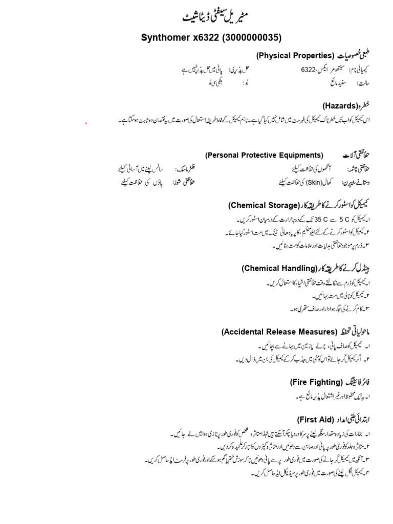 Synthomer 6322 | PDF