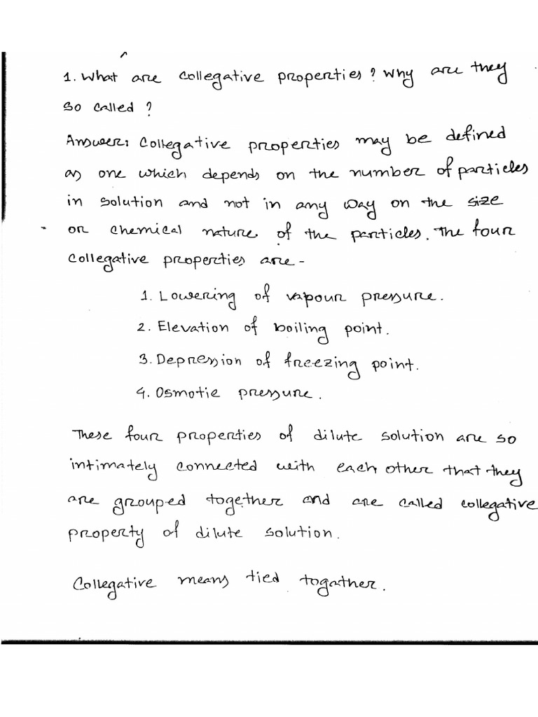 Dilute Solution | PDF