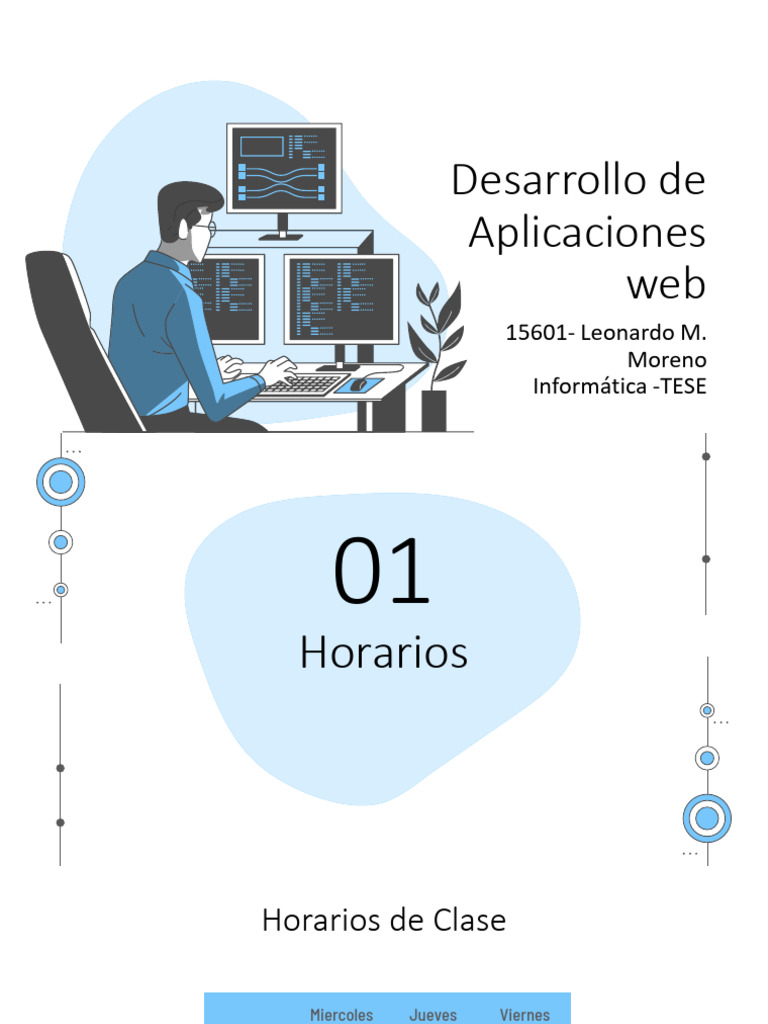 Desarrollo de Aplicaciones Web Presentacion Materia | PDF | Script Java | Red mundial