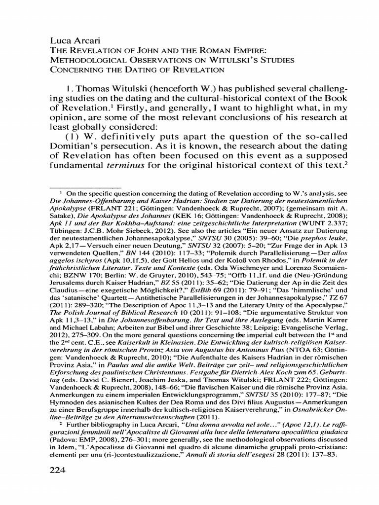 The Revelation Of John And The Roman Empire Pdf