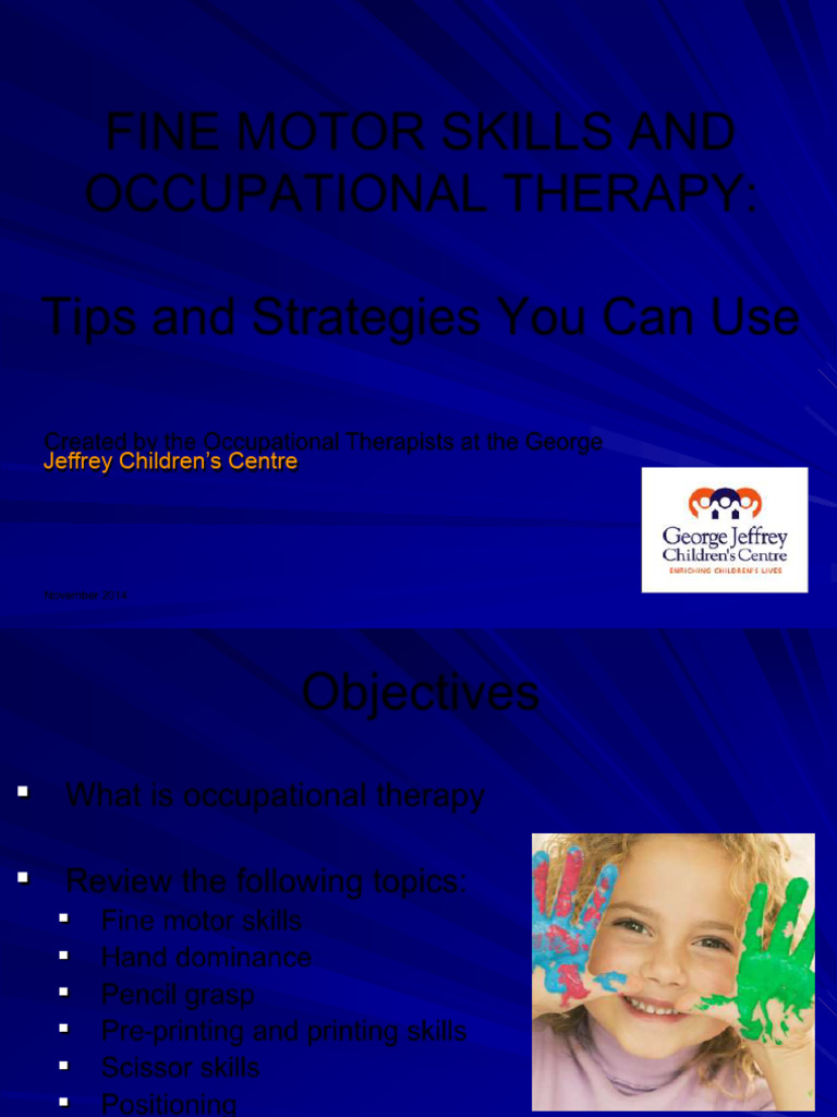 Fine Motor Skills Presentation For Fair Start Parents | PDF