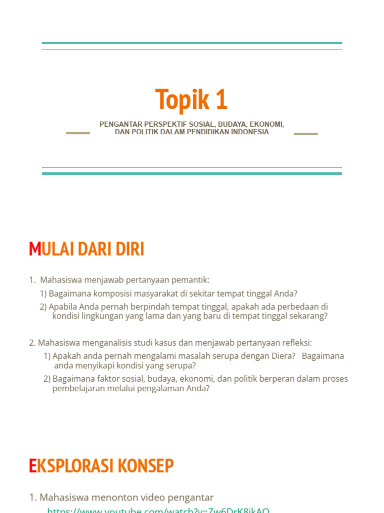 Topik 1 | PDF
